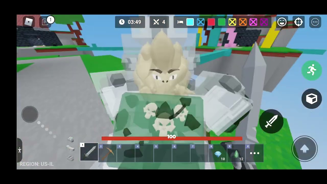 #1 Mobile Player Dominates With Crocowolf (Roblox bedwars) - YouTube