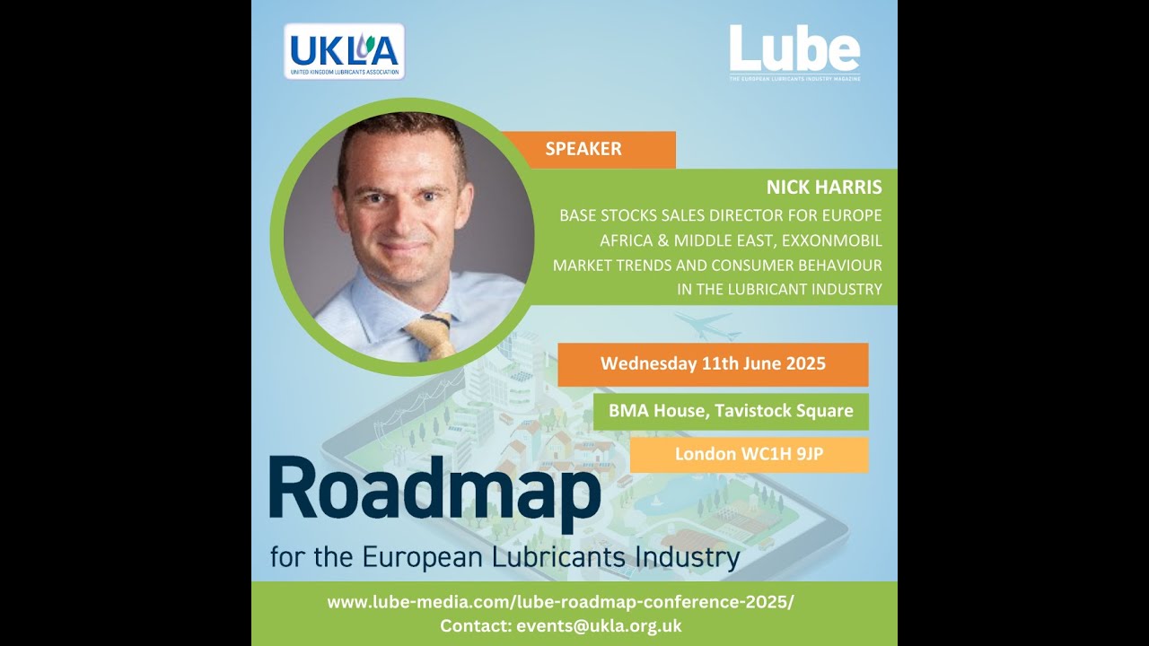 Roadmap for the European Lubricants Industry Conference: Keynote ...