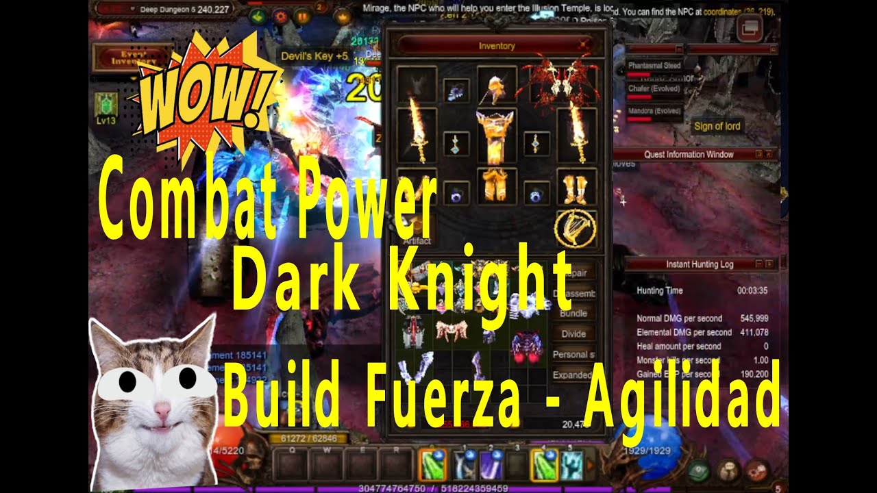 Combat Power - Dark Knight Build Fuerza&Agilidad - Mu Online - Season ...