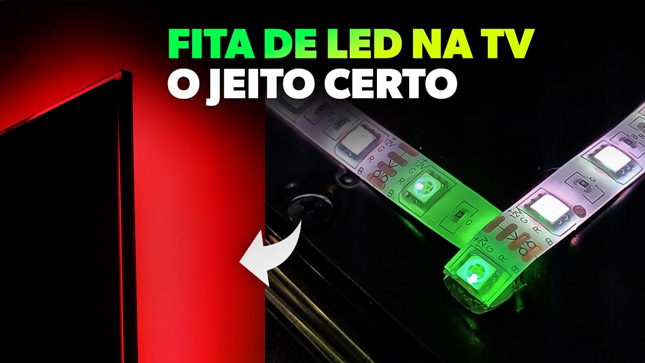 Fita de LED na TV RGB inteligente - YouTube