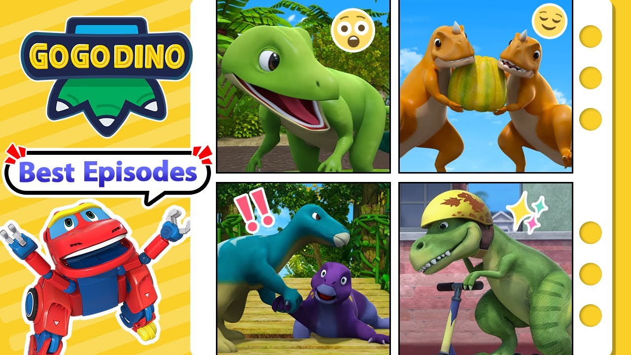 Rex's Best Rescue Moments | TRex | GOGODINO Best Episodes | Dinosaurs ...