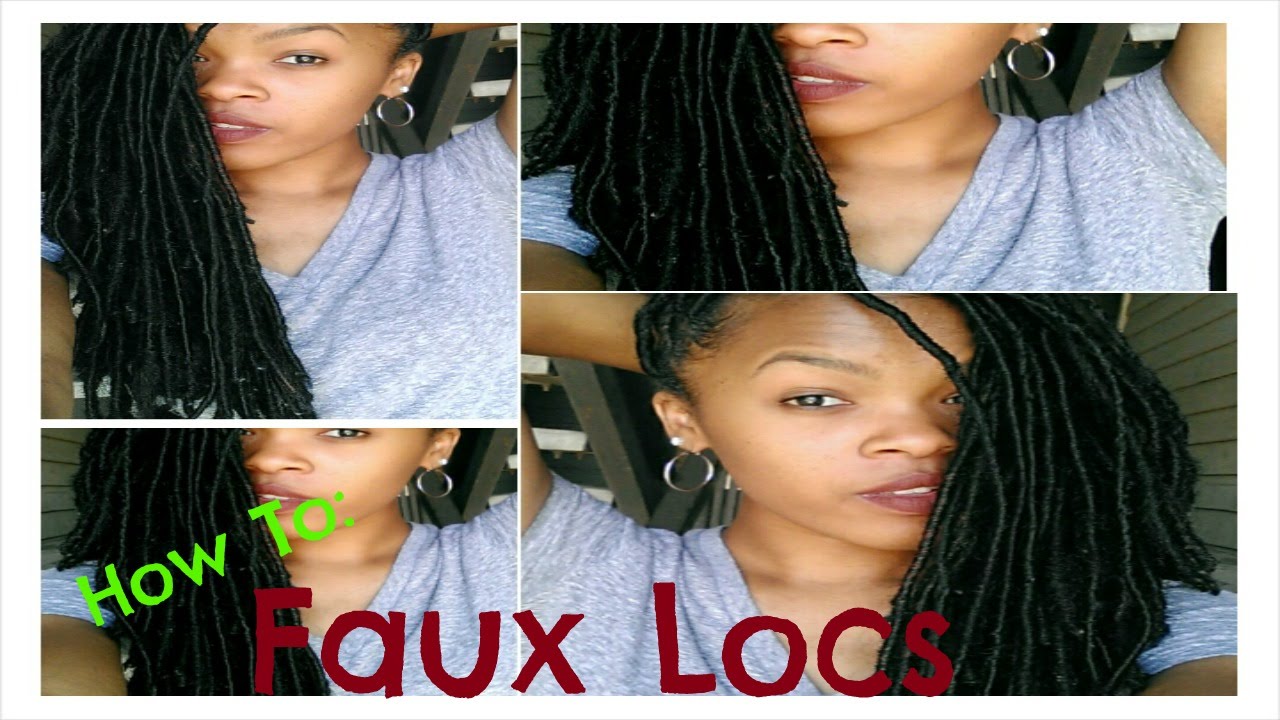 Faux Locs tutorial - YouTube
