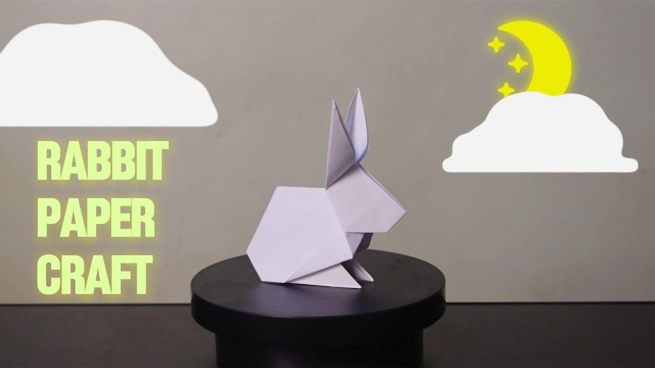 Make a Cute Paper Rabbit in 5 Minutes - YouTube
