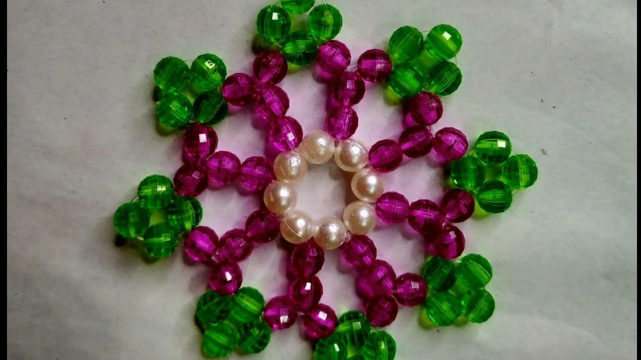 Diy Flower Decoration Ideas || Mahirap design|| Beaded Flower|| Moti ...