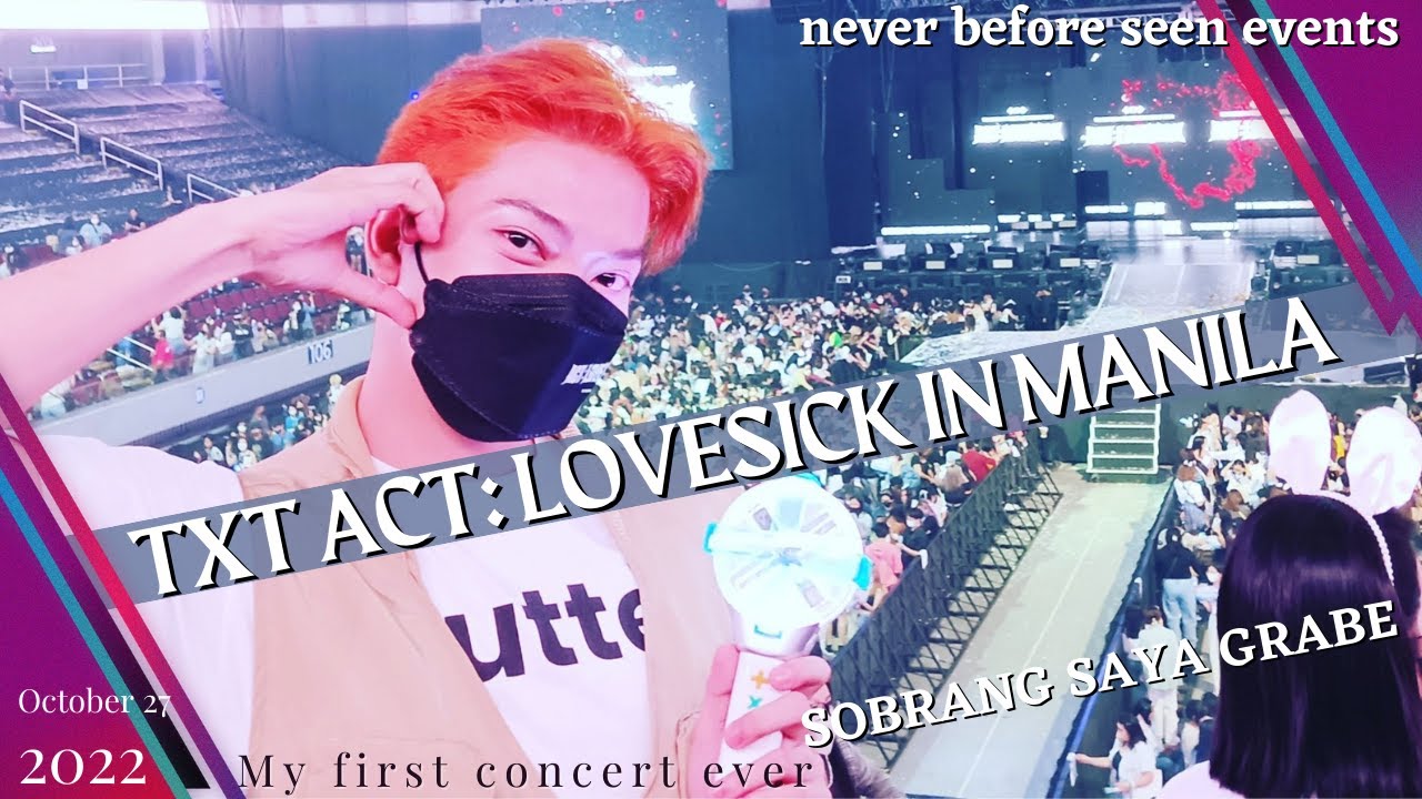 TXT ACT LOVESICK IN MANILA CONCERT VLOG | raffybells - YouTube