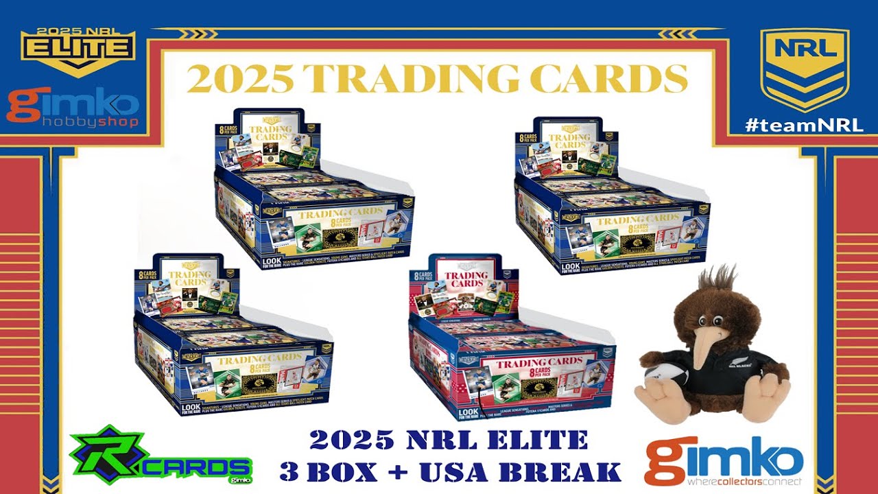 #2455 NRL Rugby League 2025 Elite 3 Box & USA Box - Live Card Break (21 ...