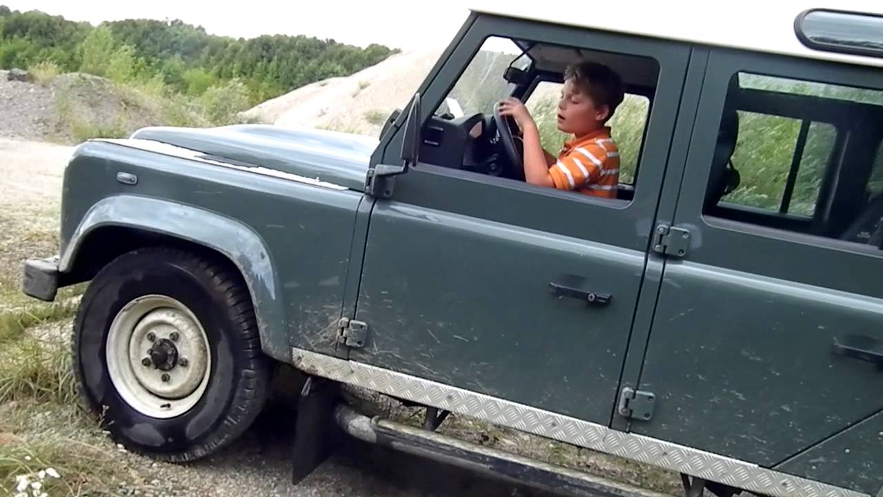 Land Rover Defender 110 young boys - YouTube