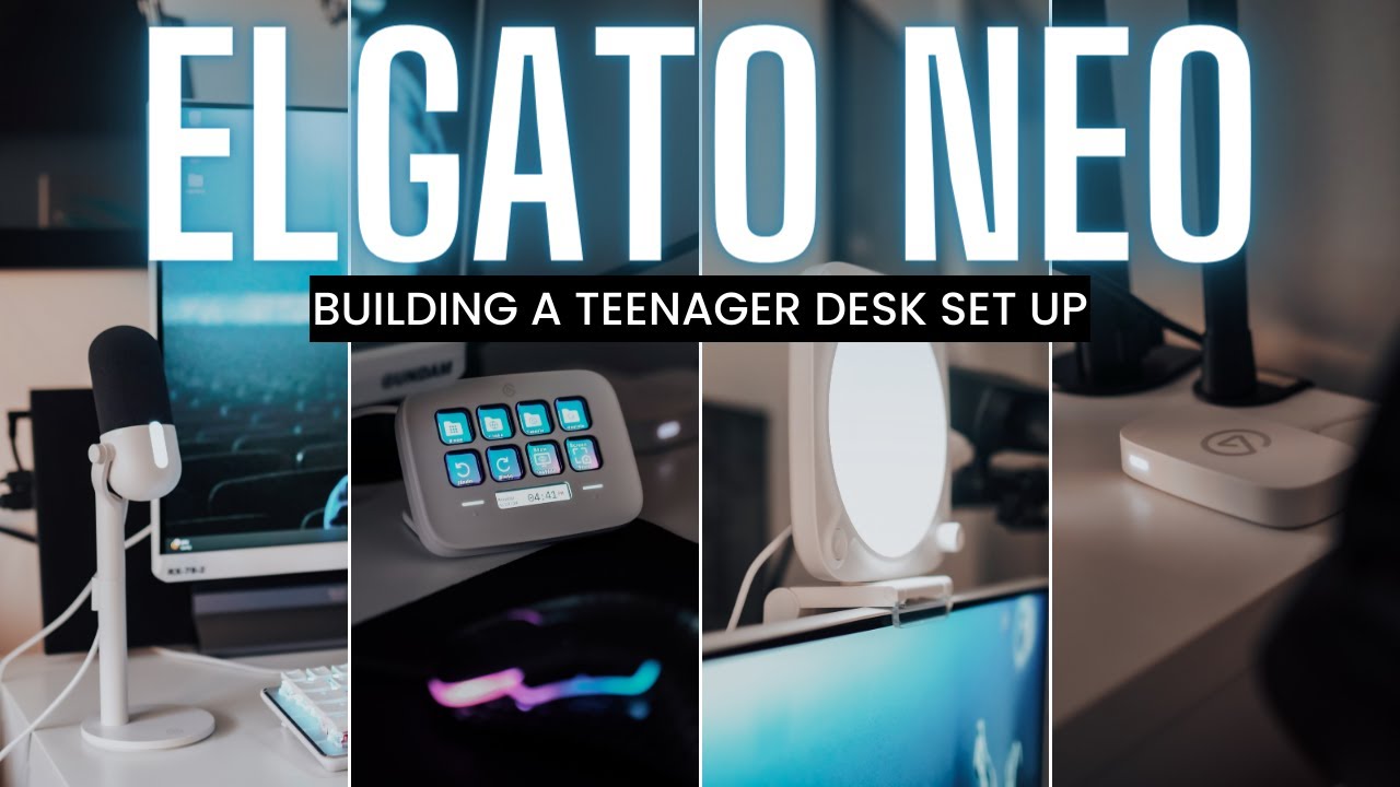 Desk Set Up with Elgato Neo | Building a Teenager's Gaming Space - YouTube