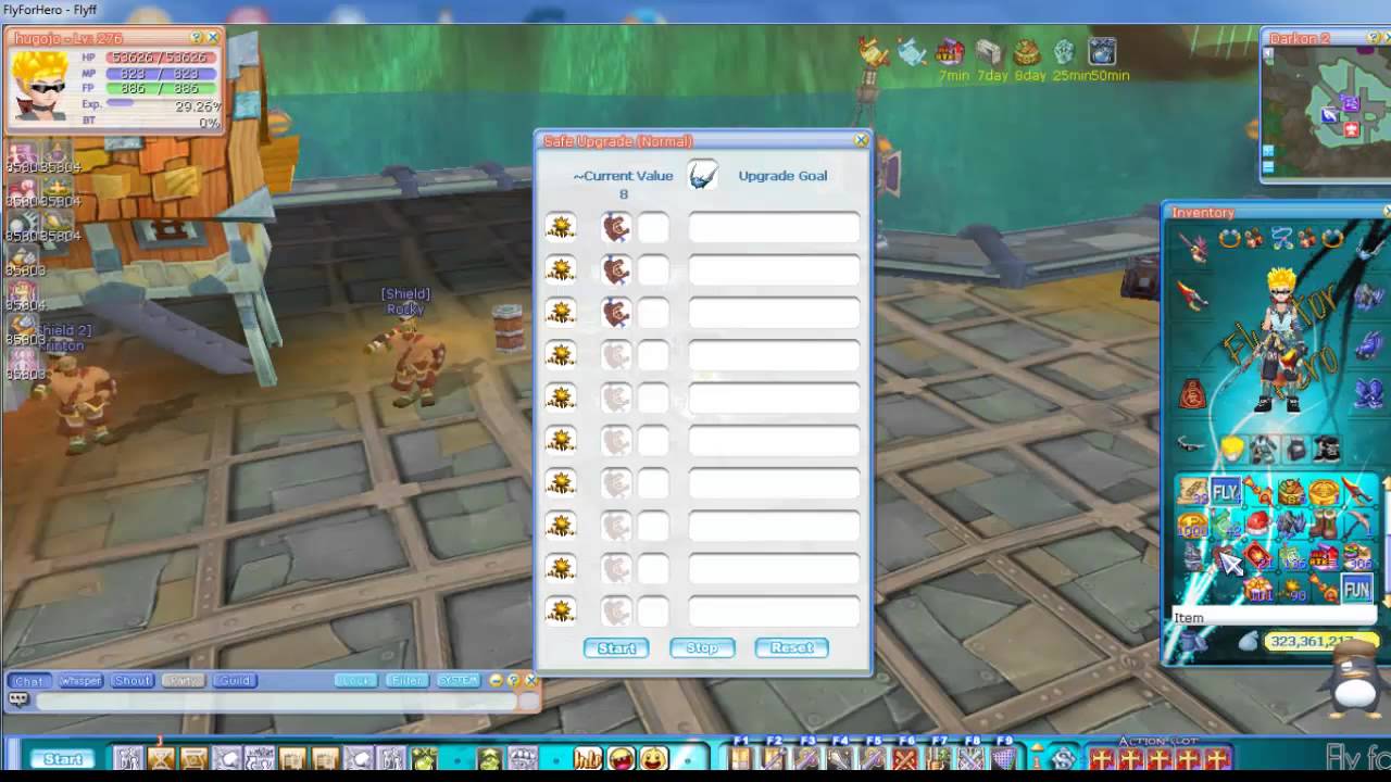 Como aumentar la ropa o set de Flyff For Hero - YouTube