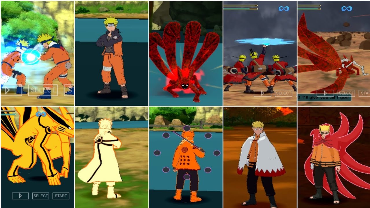 Naruto Impact| •all the transformations of naruto - YouTube