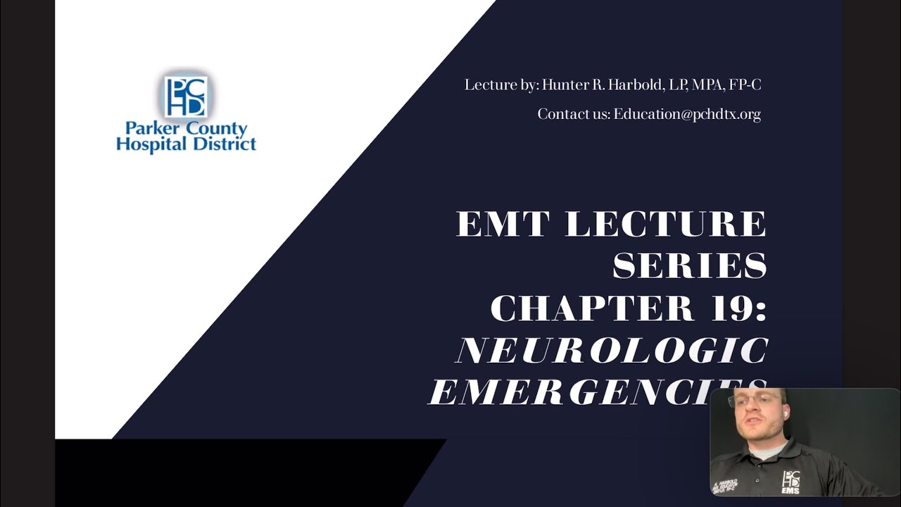 EMT Lecture Series: Neurological Emergencies 1/2 - YouTube
