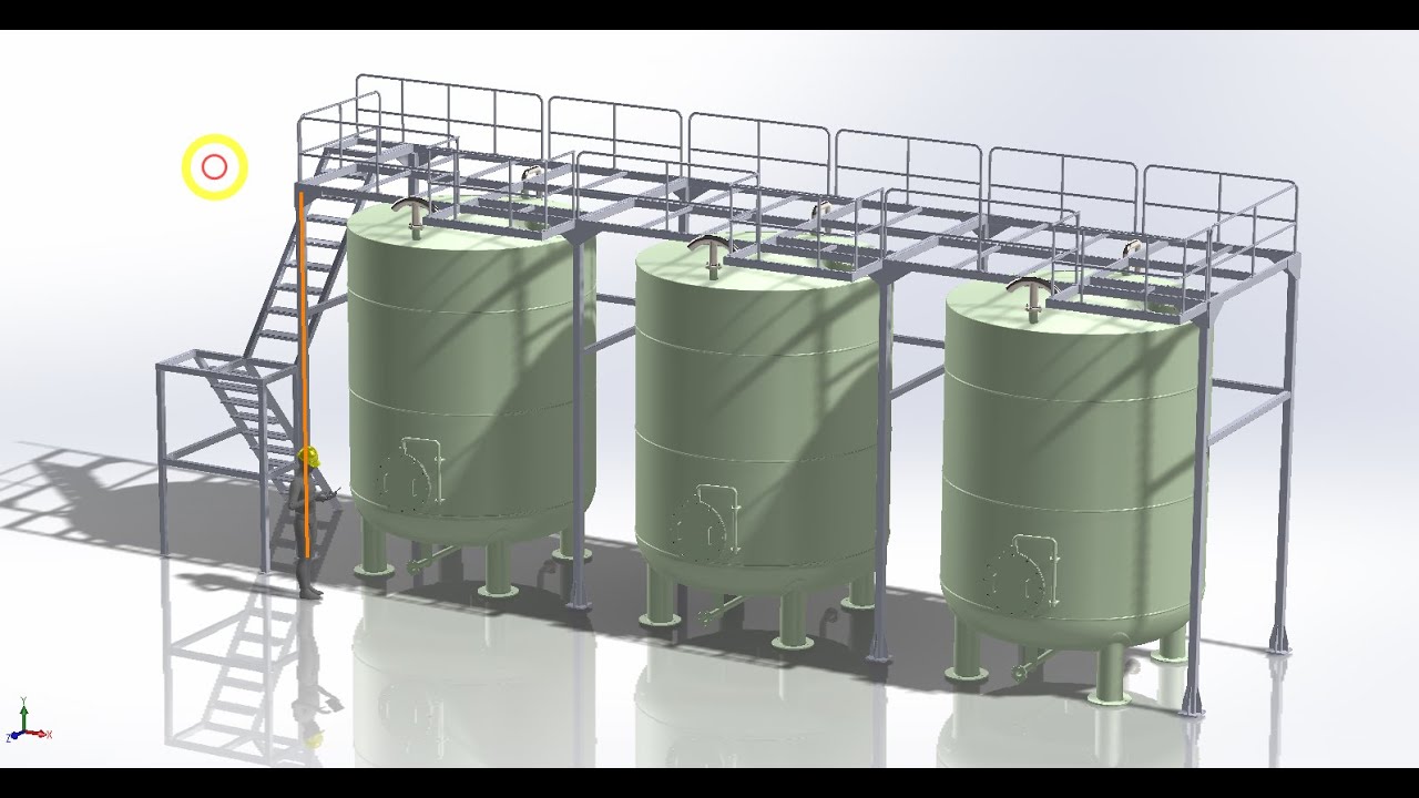 solidworks platform design - Part - 5 - Adding Handrails and Guards to ...