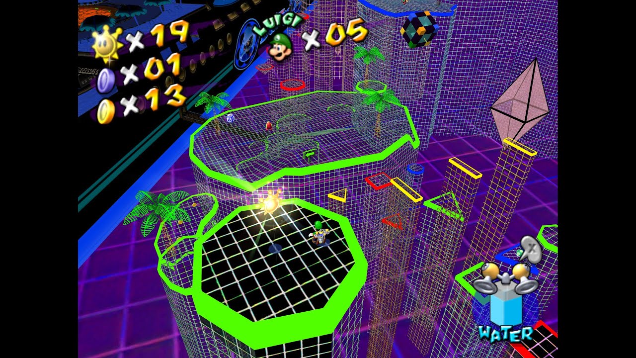 Super Mario Eclipse Demo 2 HD 60FPS | Synthwave / Vaporwave Level - YouTube