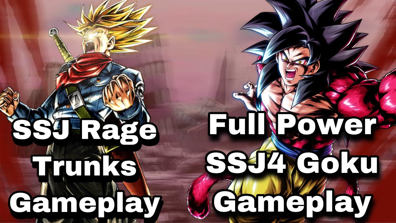 SSJ4 Full Power Goku and SSJ Rage Trunks Gameplay DB Legends - YouTube