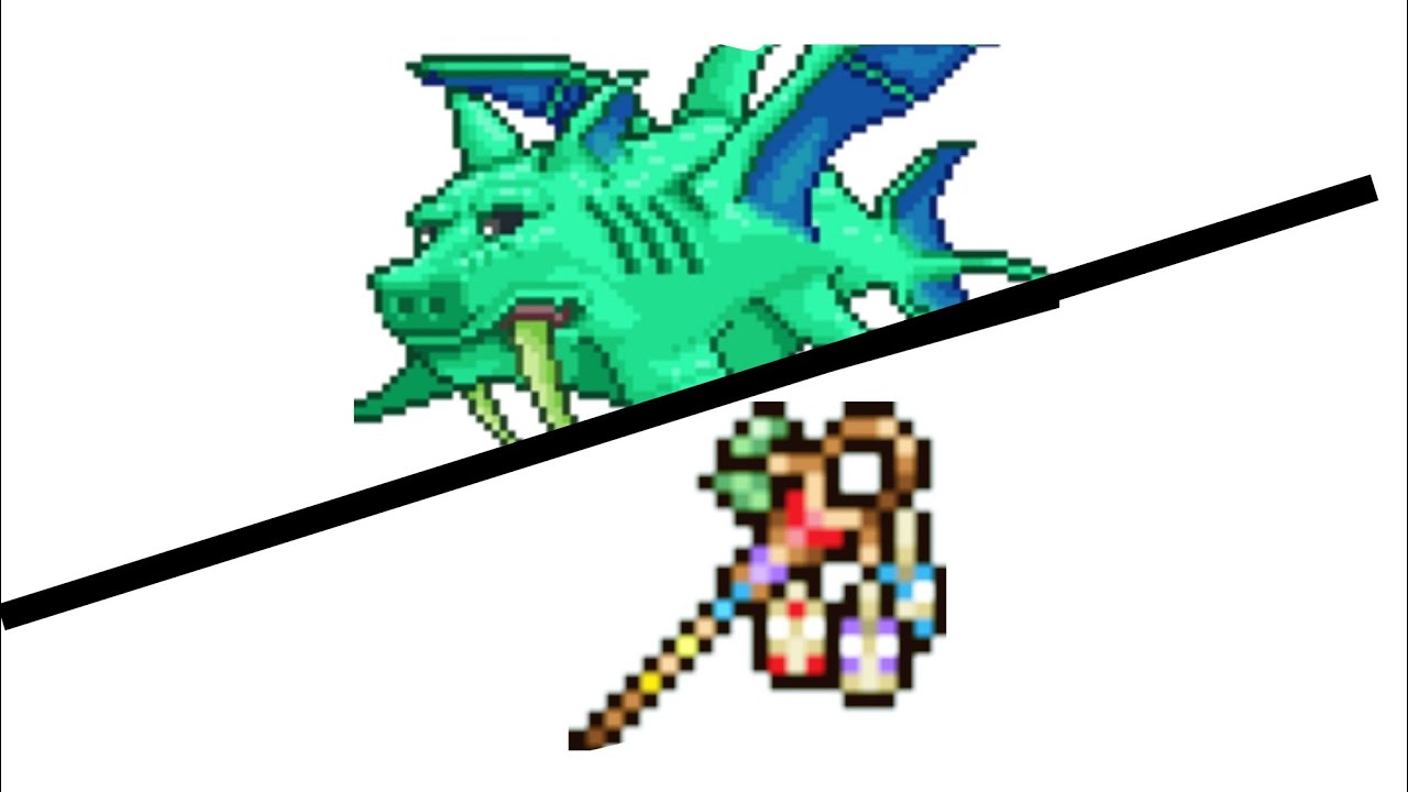 Pygmy staff VS Duke Fishron (Fail) - YouTube