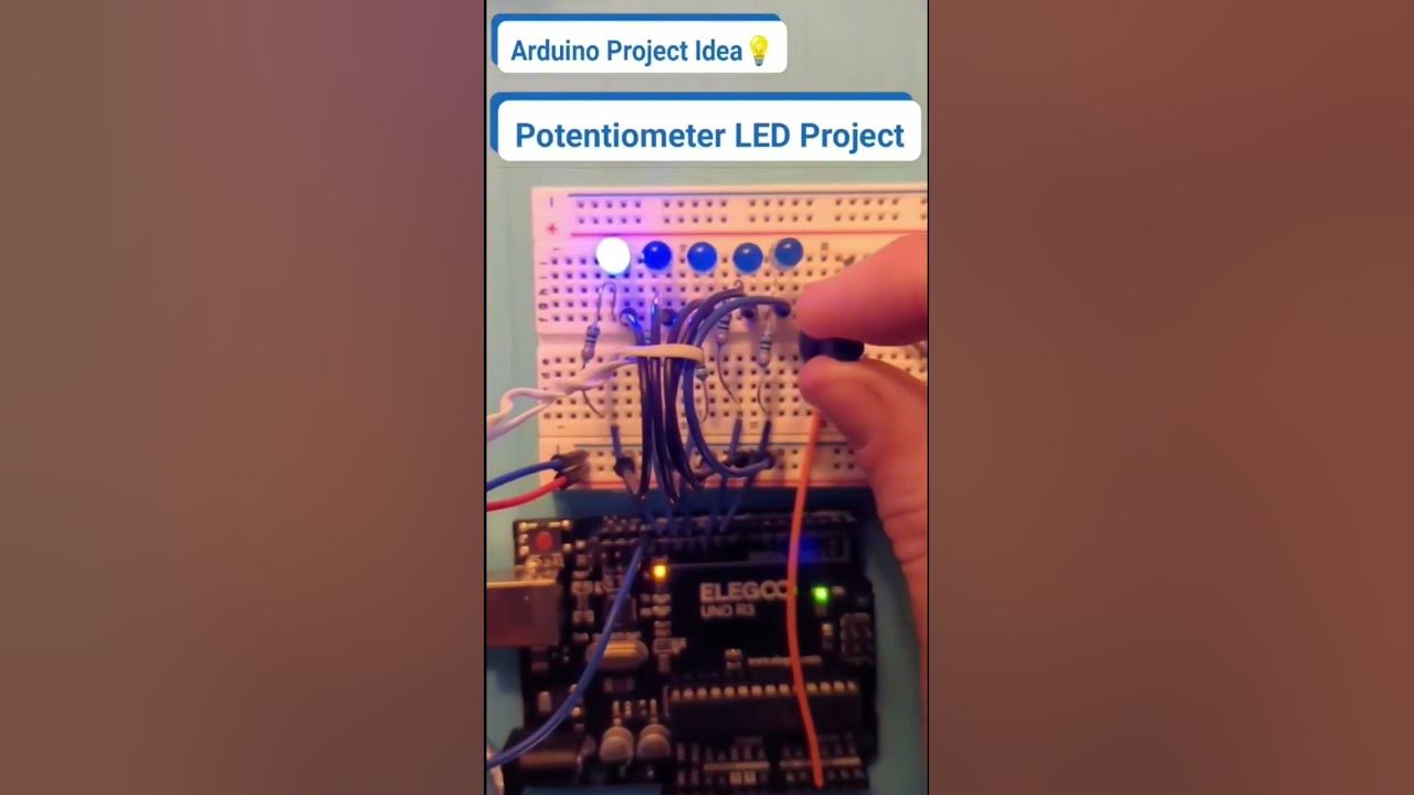 Potentiometer LED Project 💡 Code Linked in Description - YouTube