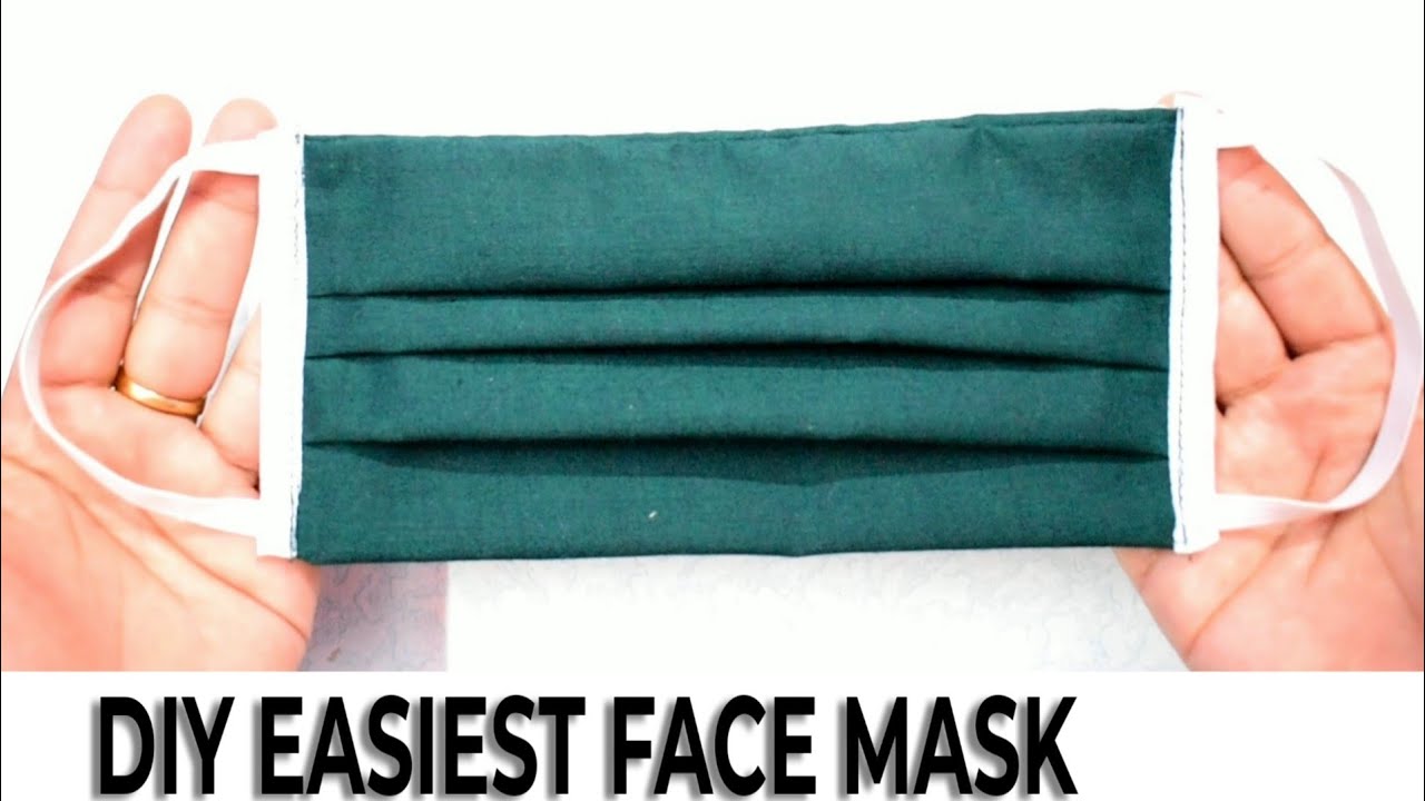 How To Make Cloth Face Mask | Face Mask Sewing Tutorial | 3D Face Mask ...
