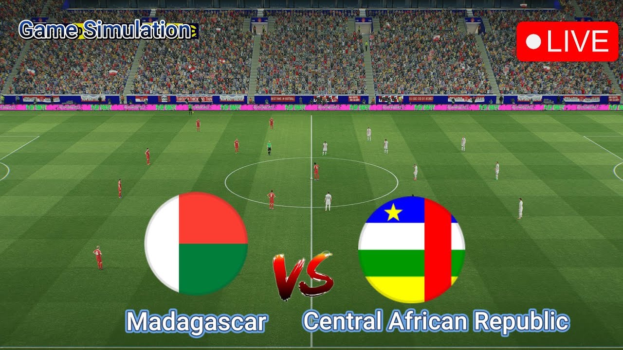 🔴 LIVE :Madagascar vs Central African Republic | World Cup ...