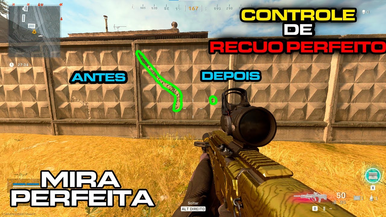 Como controlar o RECUO de QUALQUER ARMA no COD WARZONE e MELHORAR SUA ...