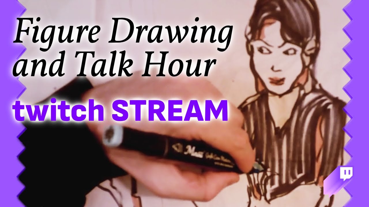 Figure Drawing Hour 🟣 ART STREAM - YouTube