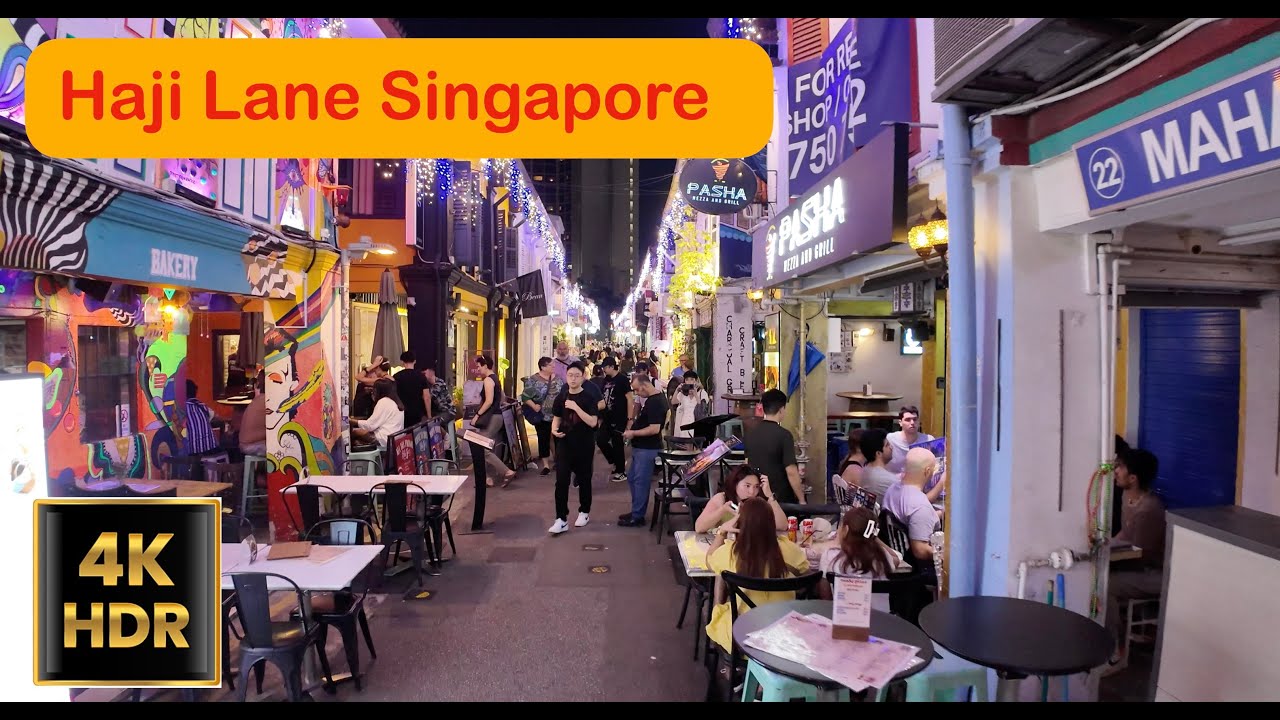 Night life is alive in Haji Lane, Singapore - YouTube