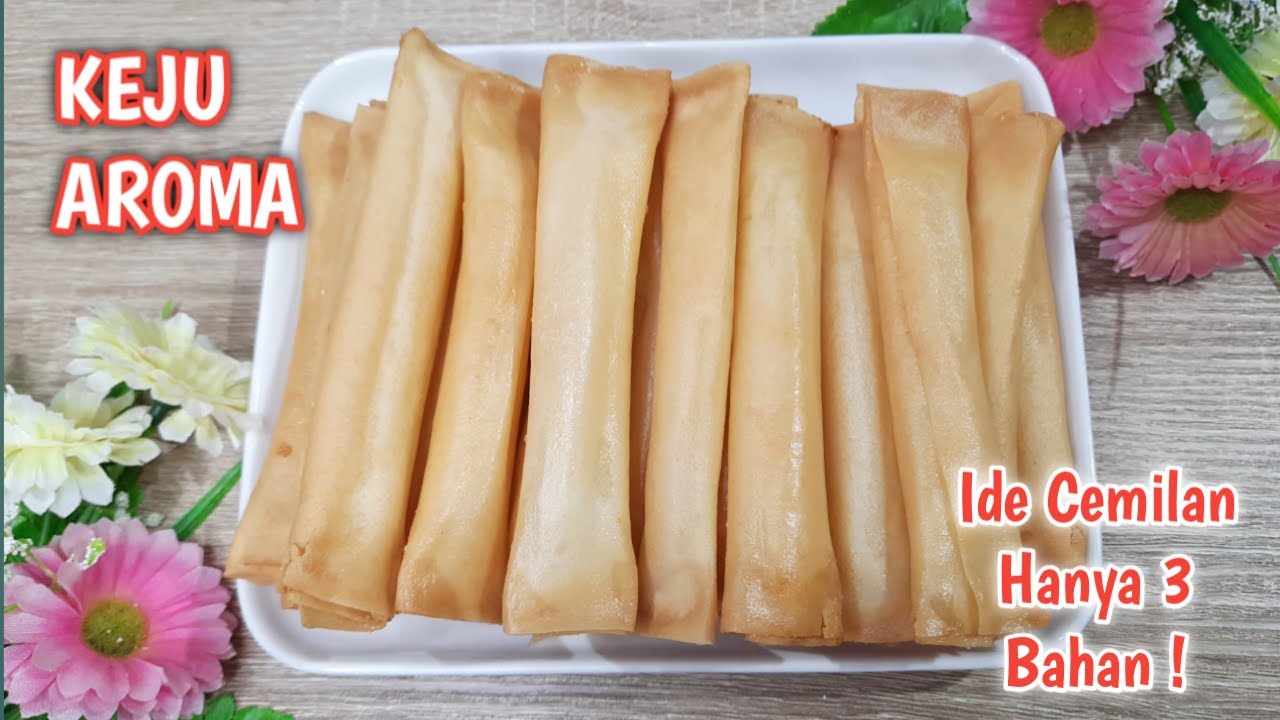 IDE CEMILAN ENAK HANYA 3 BAHAN. RESEP DAN CARA MEMBUAT KEJU AROMA - YouTube