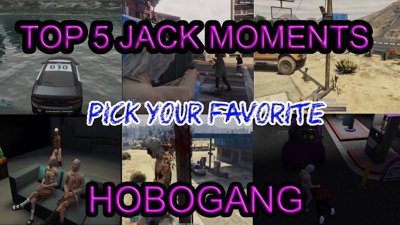 TOP 5 JACK FUNNY MOMENTS | HOBOGANG | FIVEM | ECHORP - YouTube