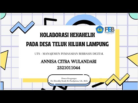 Konsep Kolaborasi Model Hexahelix Pada Desa Teluk Kiluan Provinsi ...