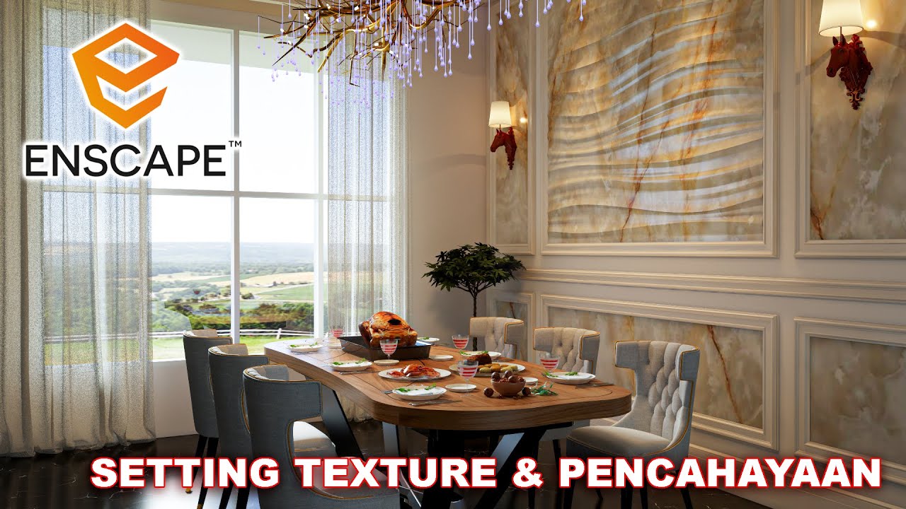 Texture dan Pencahayaan Rendering Interior Enscape - YouTube