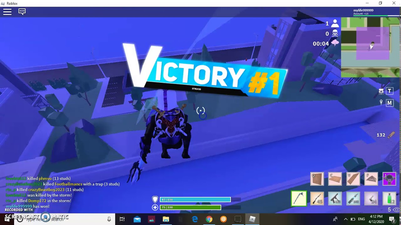 strucid zone war game play - YouTube