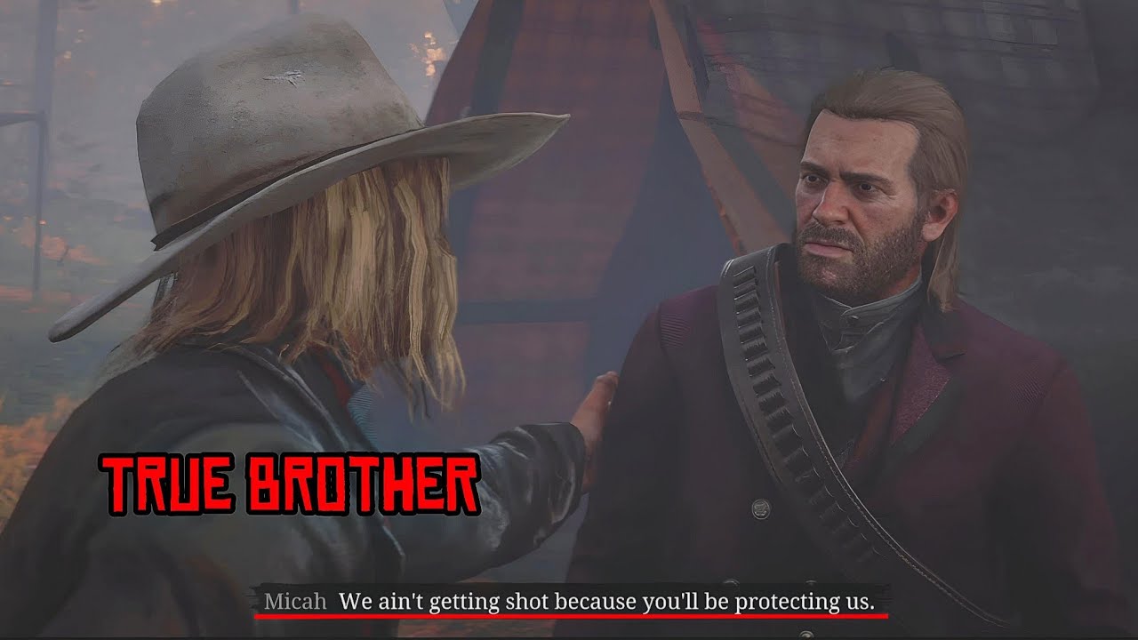 Micah is ready to face death as long as Arthur is protecting him | Rdr2 ...