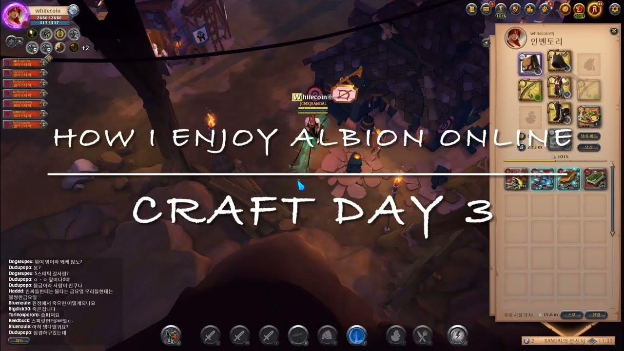 CRAFT DAY 3 l albion online crafting - YouTube