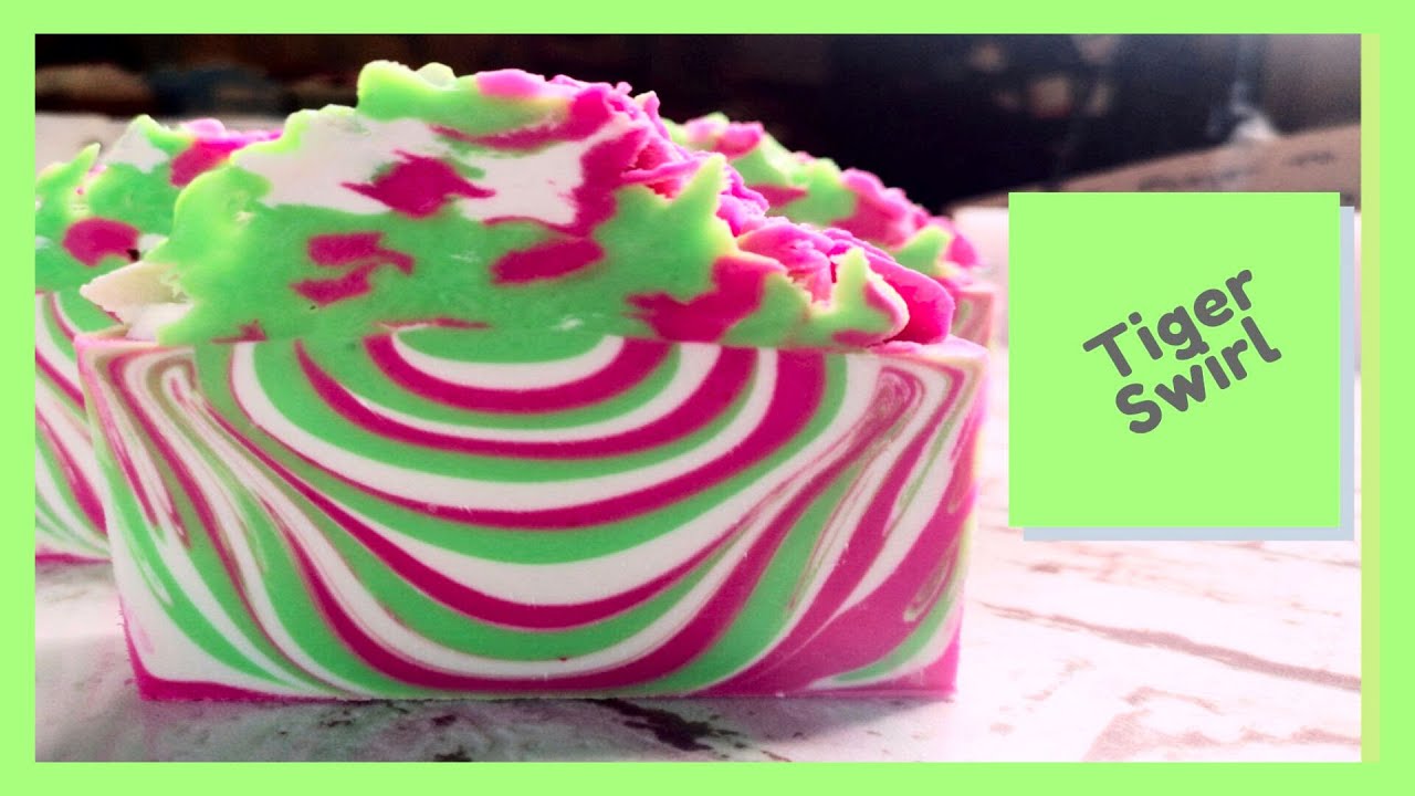 Tiger Swirl | Cold Process Soap Making | Artisan Soap Design | Let's ...