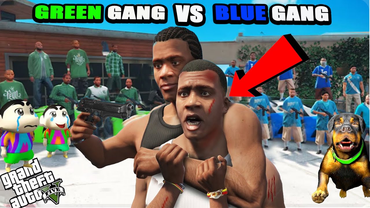 GTA 5: Green Gang Vs Blue Gang in GTA 5 ! - YouTube