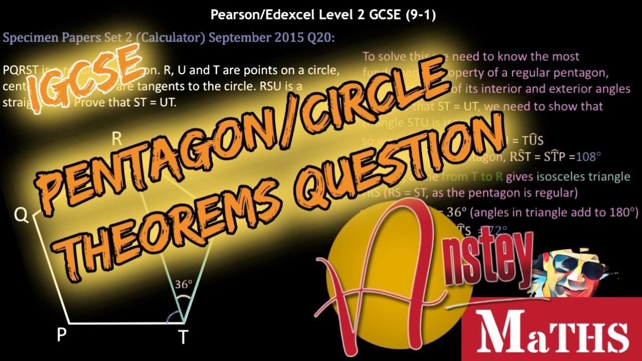 Hard IGCSE Pentagon/Circle Theorems Question - YouTube