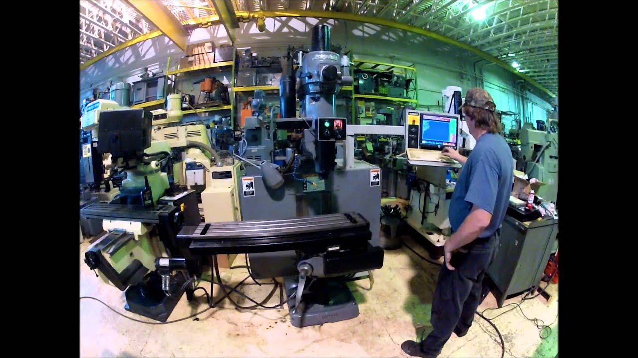 Bridgeport DX 32 CNC Vertical Mill - 9" x 42" - YouTube
