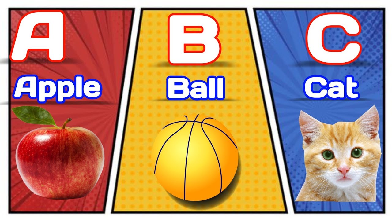 Phonics | Alphabets live examples | A for Apple to Z for Zebra with ...