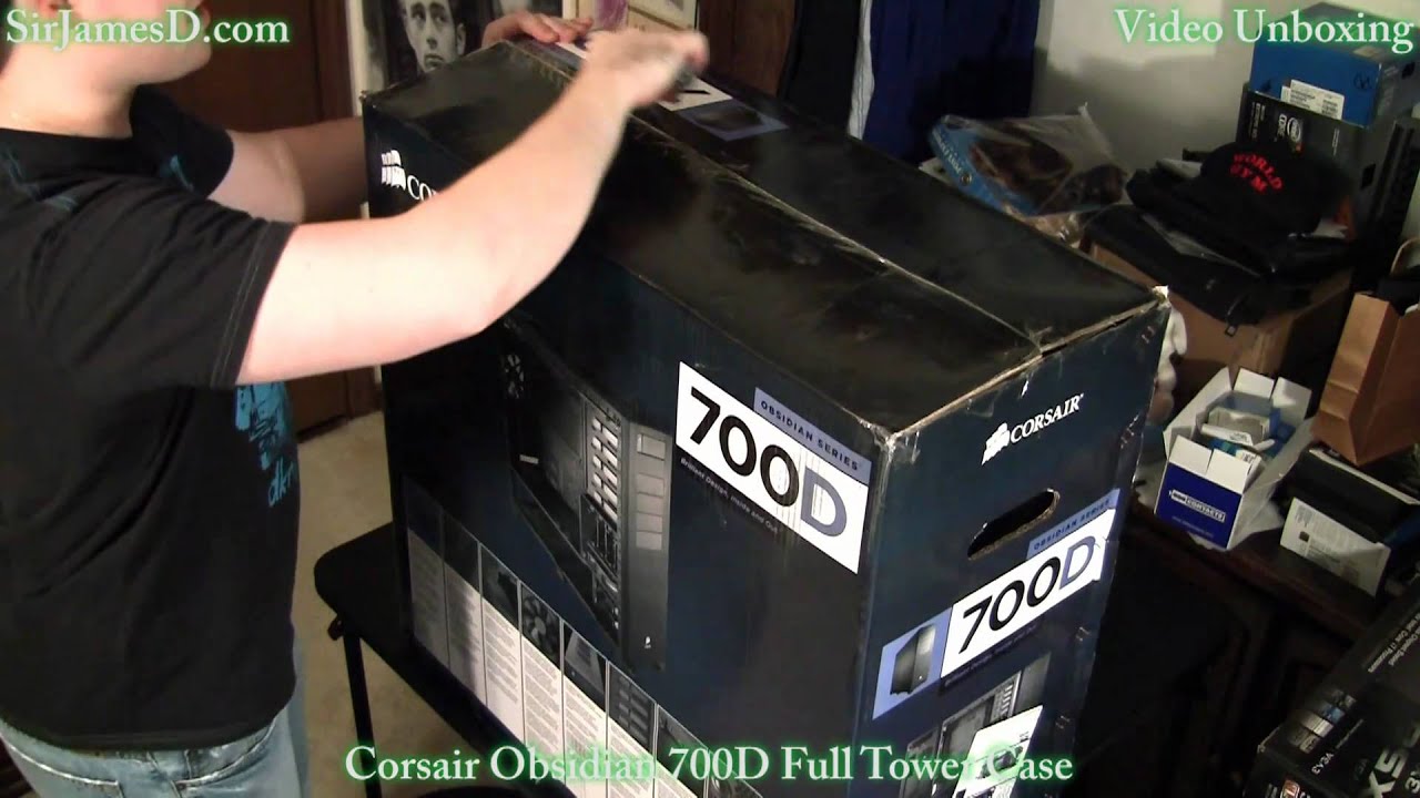 Corsair Obsidian 700D Full Tower Case Unboxing - YouTube