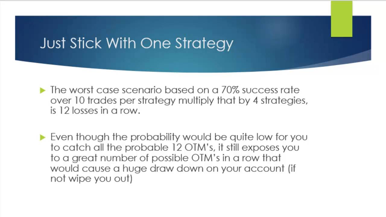 Stick with one strategy - YouTube