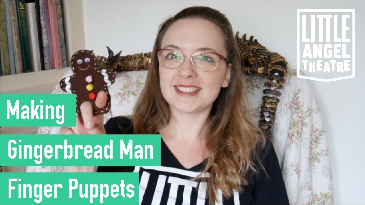 Make a Gingerbread Man Finger Puppet I Activities for Children - YouTube