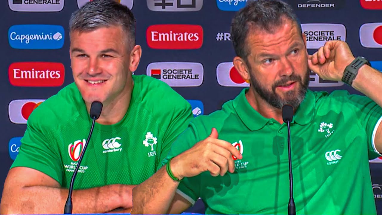 Ireland react to beating the Springboks in the Rugby World Cup - YouTube