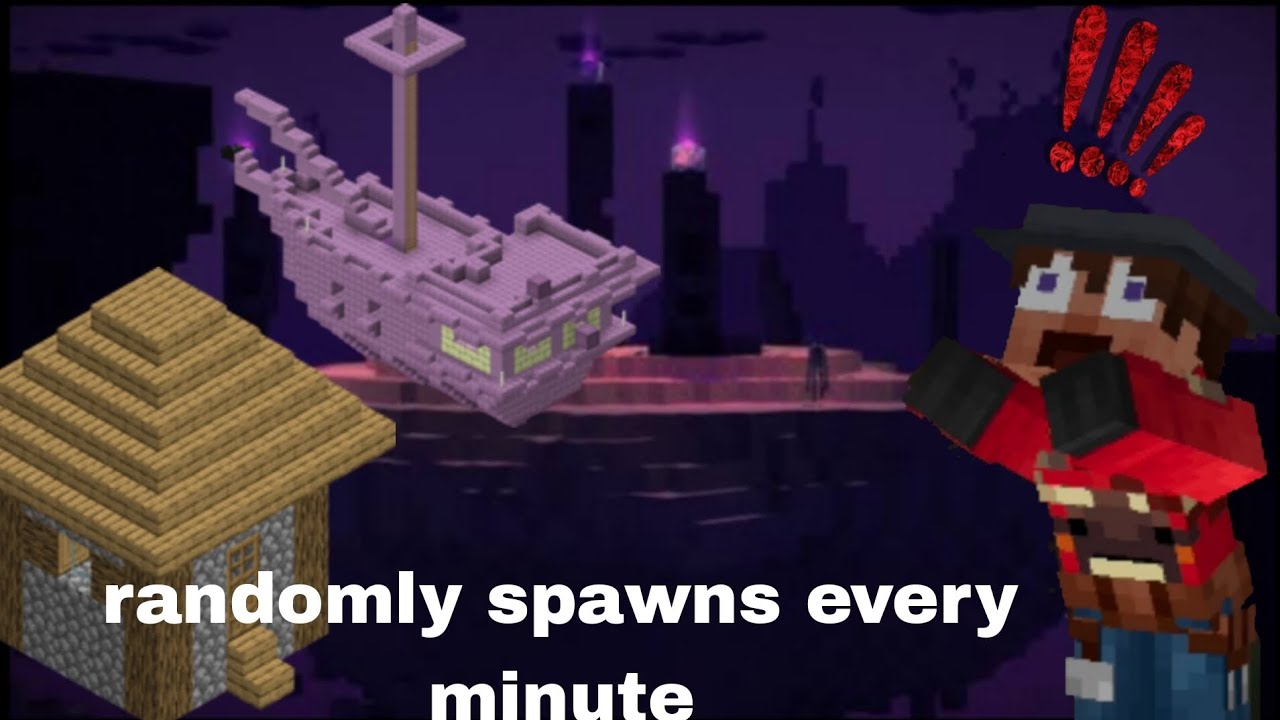 I beat the ender dragon but every minute random structure spawns! - YouTube