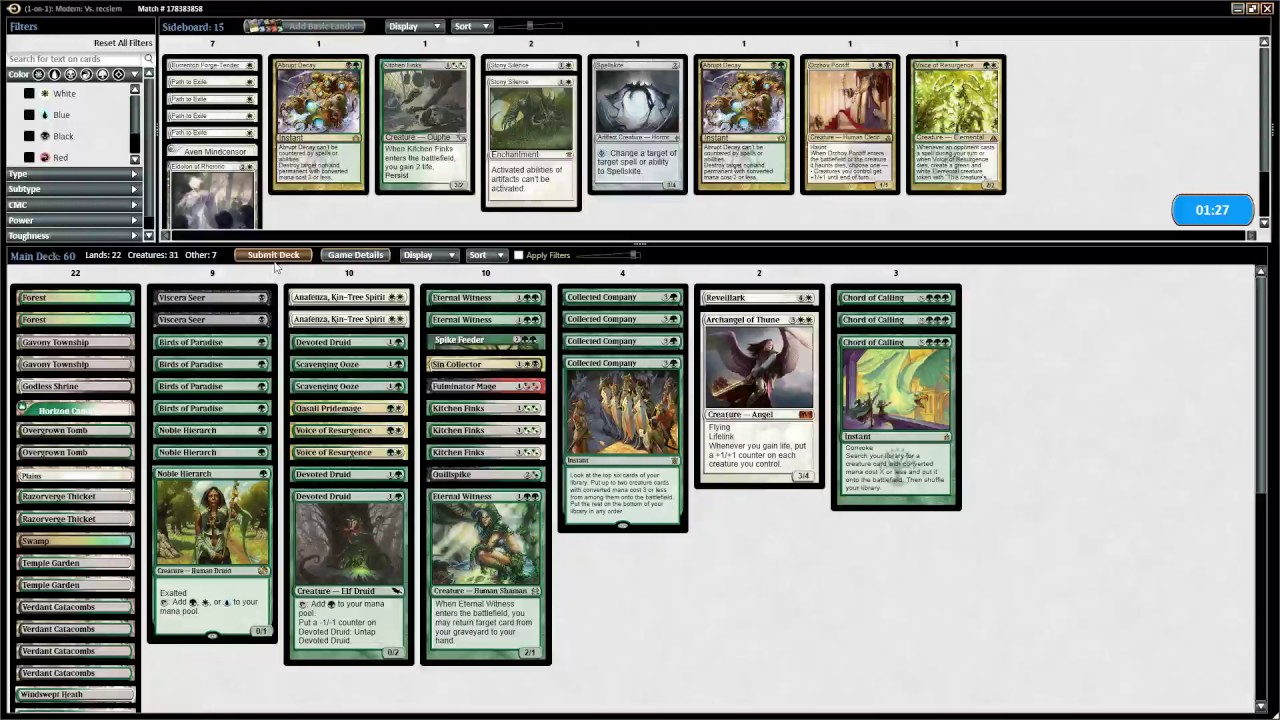 Winning with Quillspike and no time on the clock. [Modern Magic MTG ...