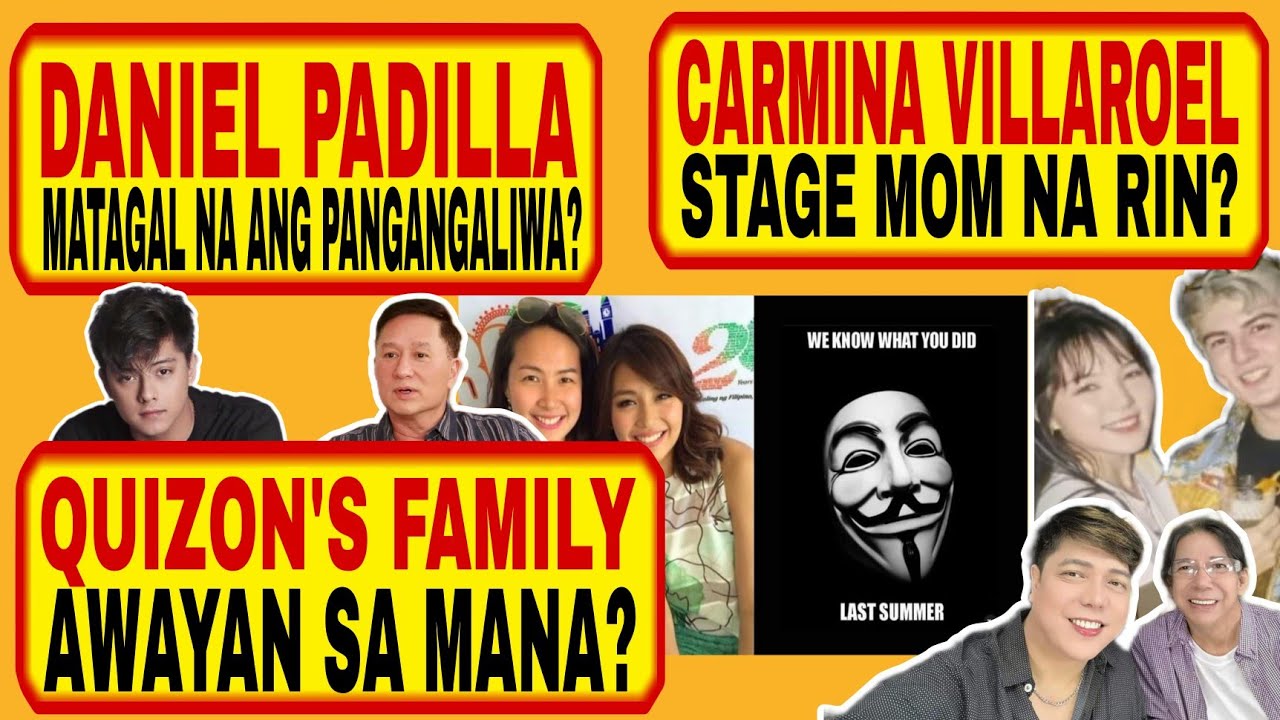 DANIEL P, MATAGAL NA ANG PANGANGALIWA, CARMINA V. STAGE MOM NA RIN ...