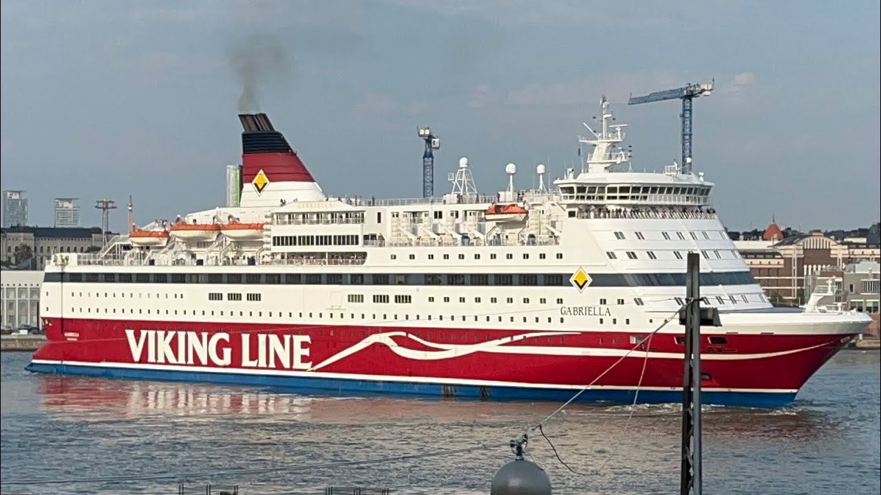 M/S Viking Gabriella Departs Helsinki - YouTube