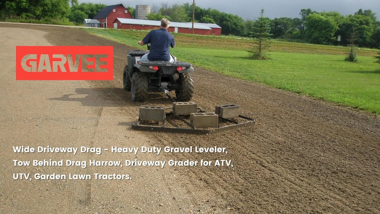 GARVEE | Wide Driveway Drag Heavy Duty Gravel Leveler - YouTube