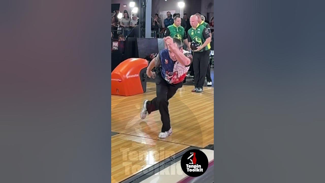 Parker Bohn III - Slow Motion Approach and Release - PBA League Elias Cup 2023 @ Bayside Bowl ...