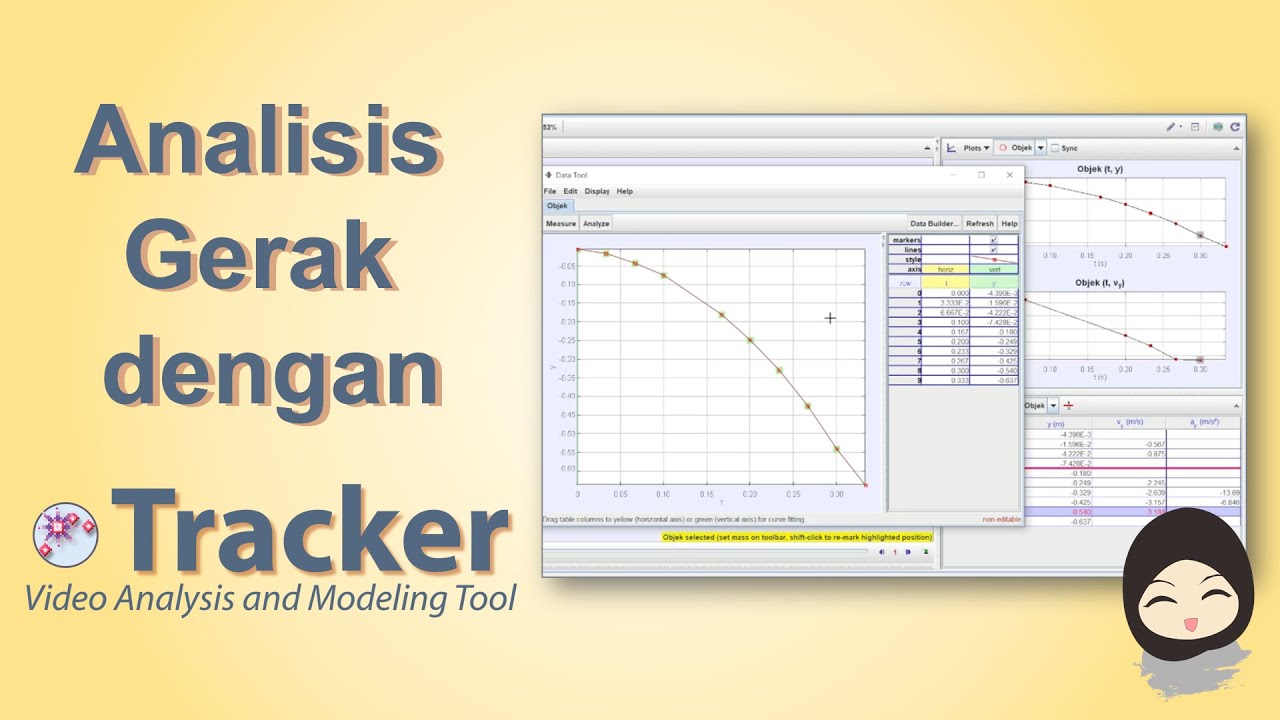 Analisis Gerak Jatuh Bebas dengan Aplikasi Tracker - YouTube