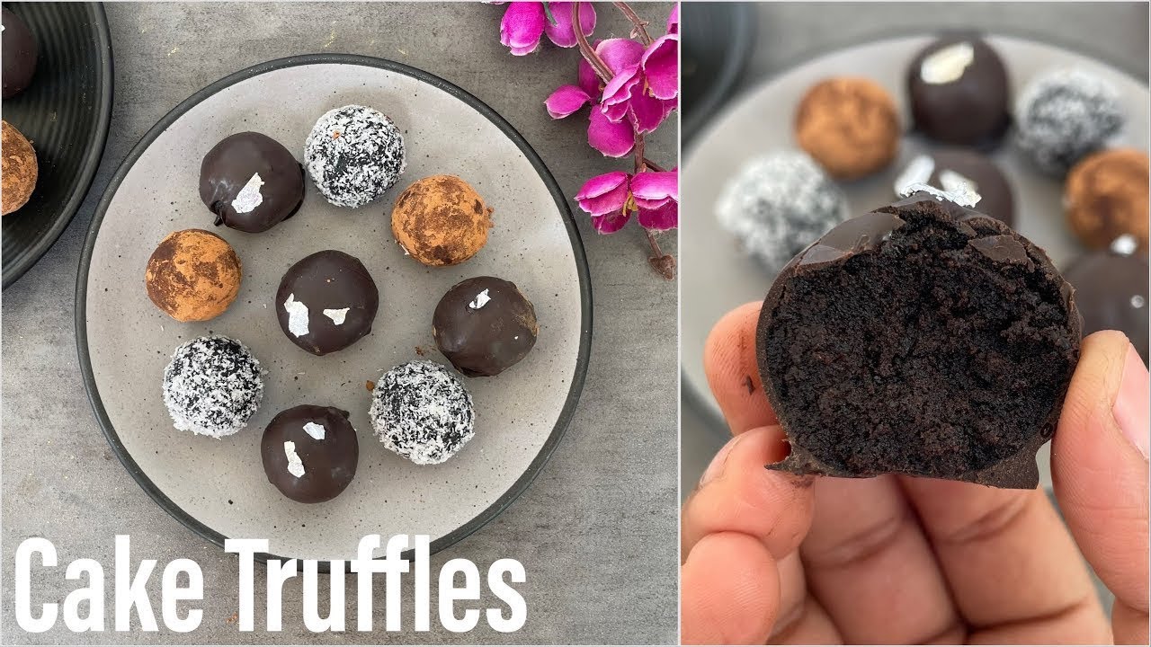 CHOCOLATE TRUFFLE CAKE BALLS | Cake Truffles | Cake balls | Cake pop ...