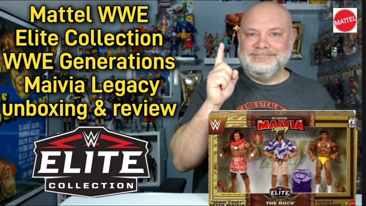 Mattel WWE Elite Collection Maivia Legacy three pack unboxing & review ...